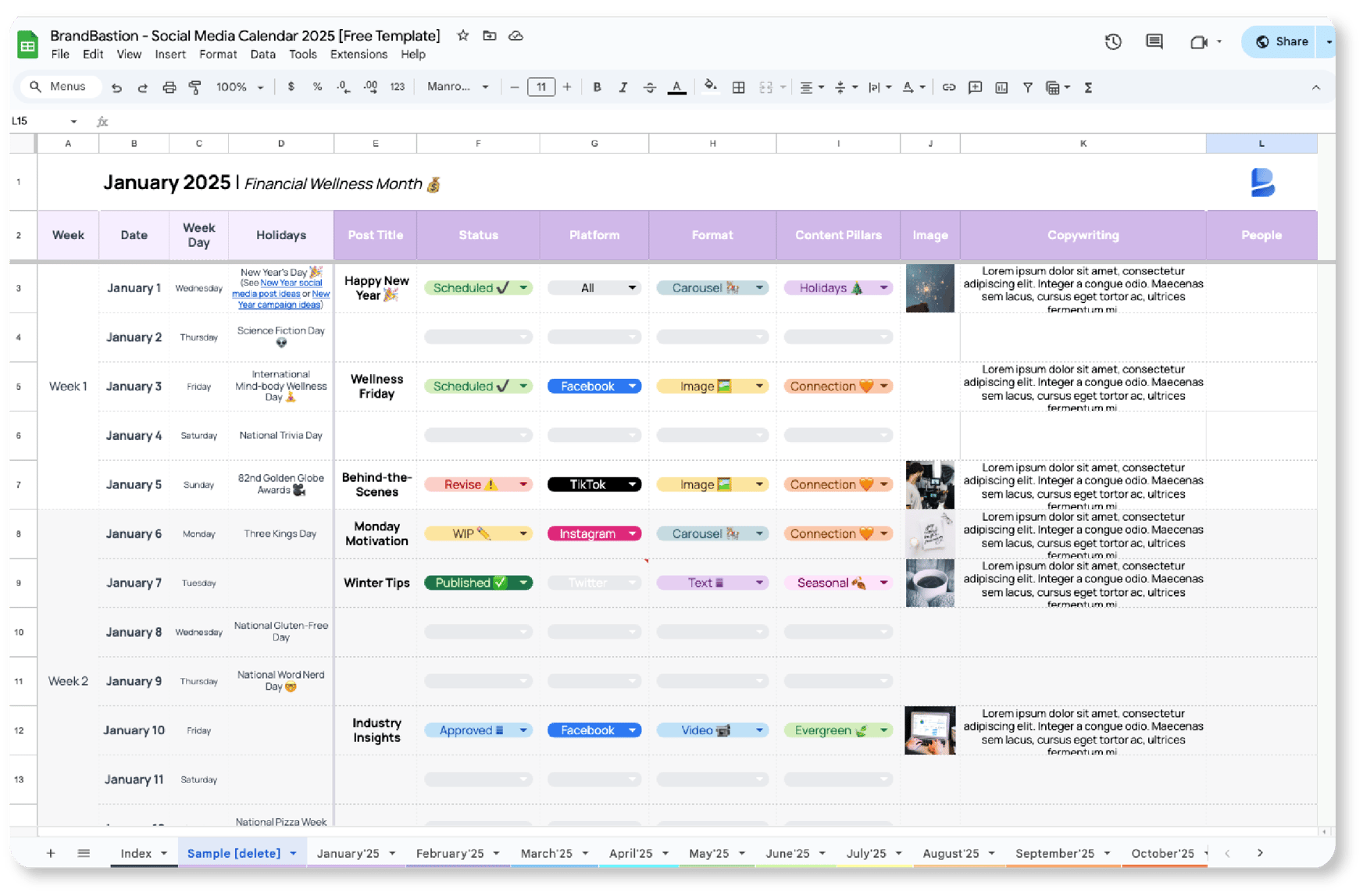 How to Create a Social Media Calendar in 2025 [Free Template]